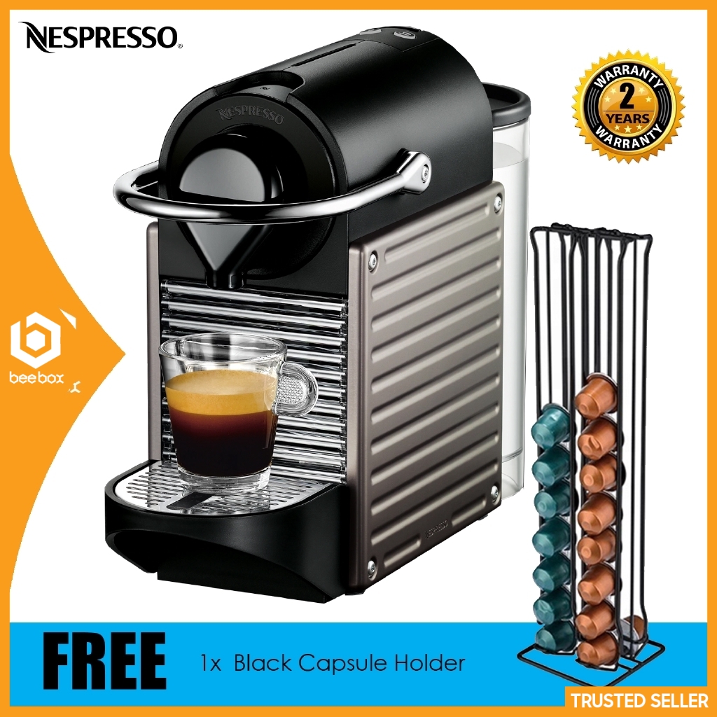 Nespresso Pixie Electric Coffee Machine [Free Rack *RANDOM COLOR*] C61 ...
