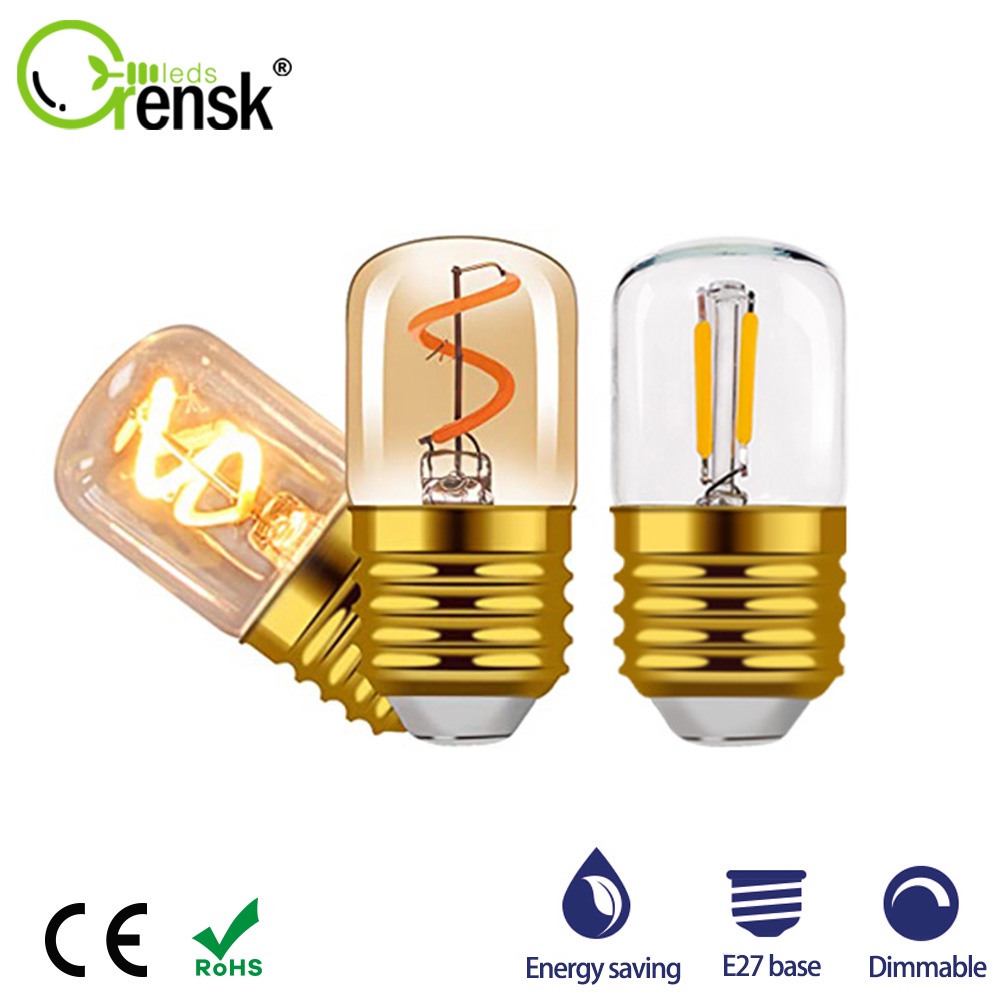 E27 Led Edison Bulb 220V 1W Vintage Mini Tube Lamps Antique Retro ...