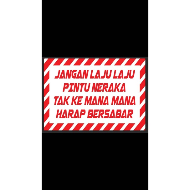 Sticker Refleks custom tagline | Shopee Malaysia