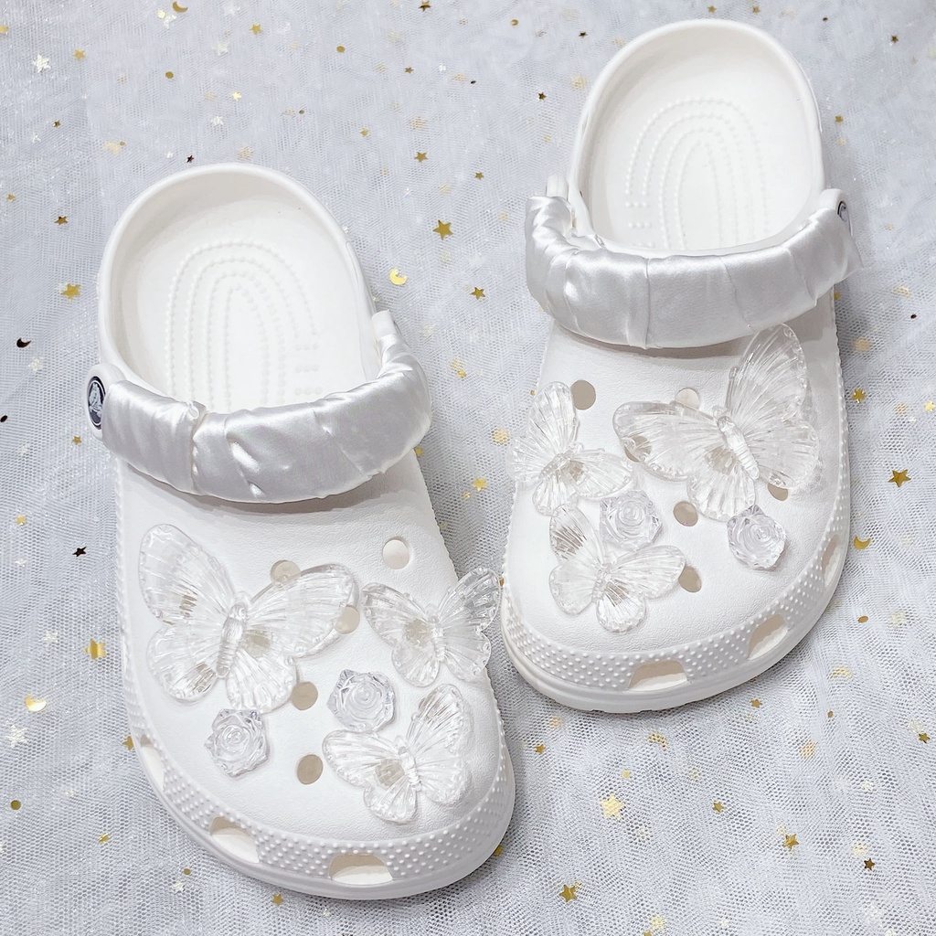 10pcs Baroque transparent suit DIY Sandals Shoes chain Decorations ...