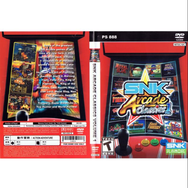 PS2 Games Collection SNK Arcade Classic | Shopee Malaysia