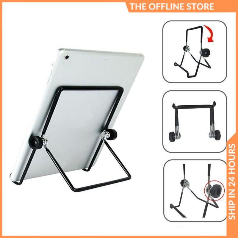 Foldable Universal Multi Angle Tablet Stand Tablet Holder | Shopee Malaysia