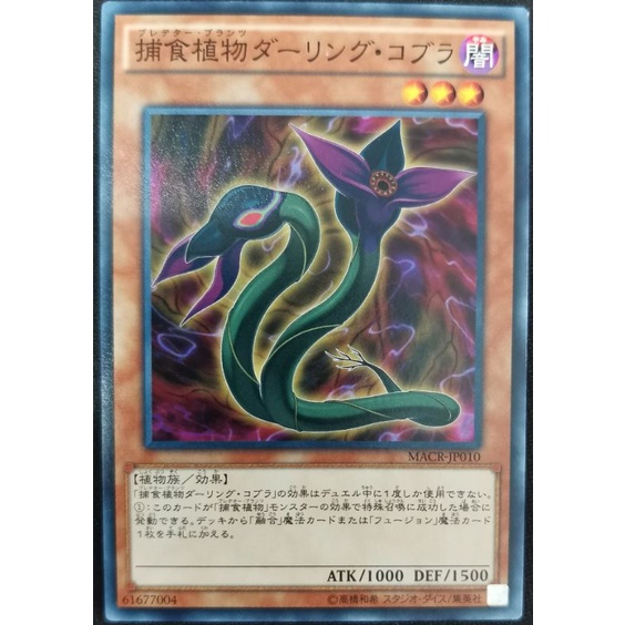 YUGIOH MACR-JP010 PREDAPLANT DARLINGTONIA COBRA[COMMON] | Shopee Malaysia