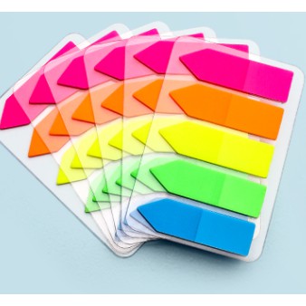 100pcs Colorful Transparent Label Paper Index Memo Pad tag Sticky Note ...