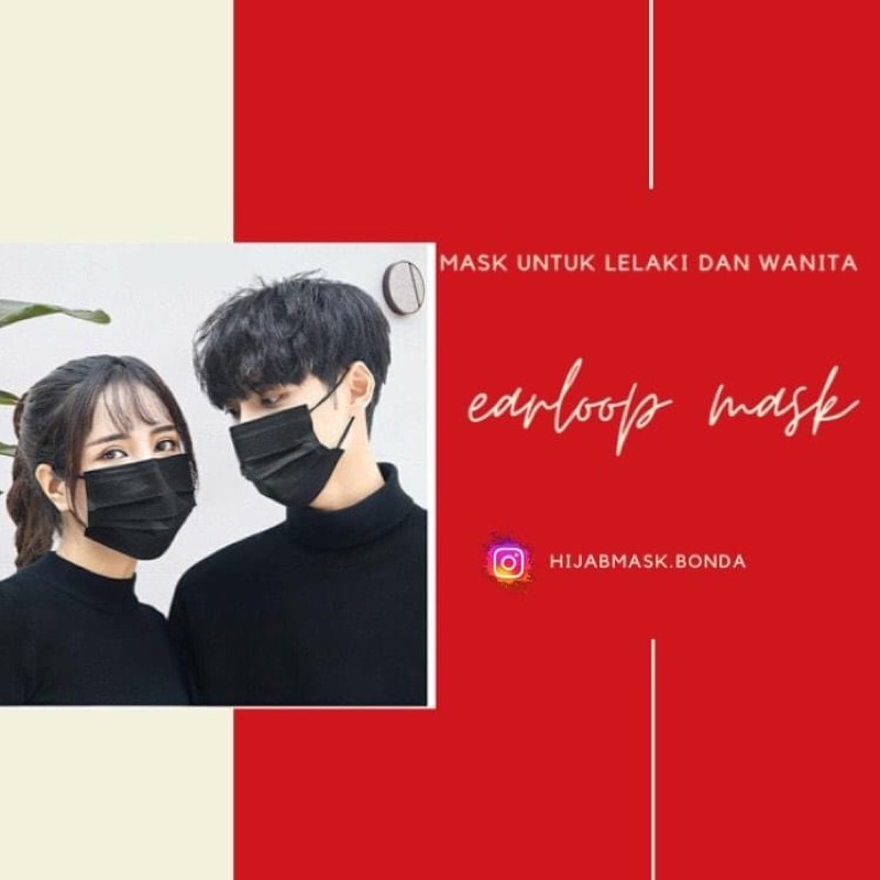 EARLOOP MASK (BLACK ONLY) | Shopee Malaysia