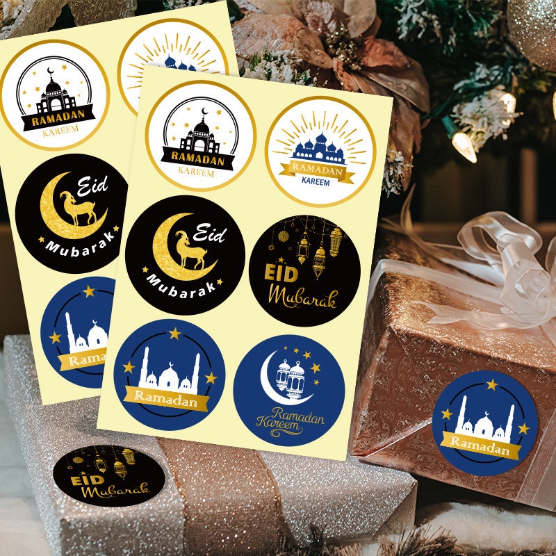 [2 Sheets x 6PCS] 3.5CM Ramadan Hari Raya Stiker Sticker EID Biskut ...