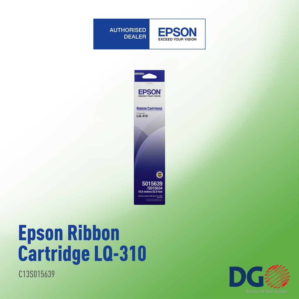 ORIGINAL Epson LQ310 Ribbon - Black for Epson LQ-310 Dot-Matrix Printer ...