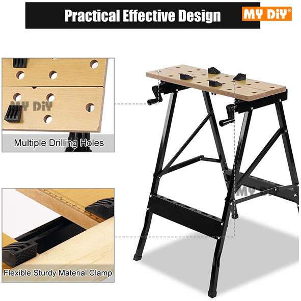Work Bench Portable Work Table Work Bench Vice Table Multifunction Wood ...