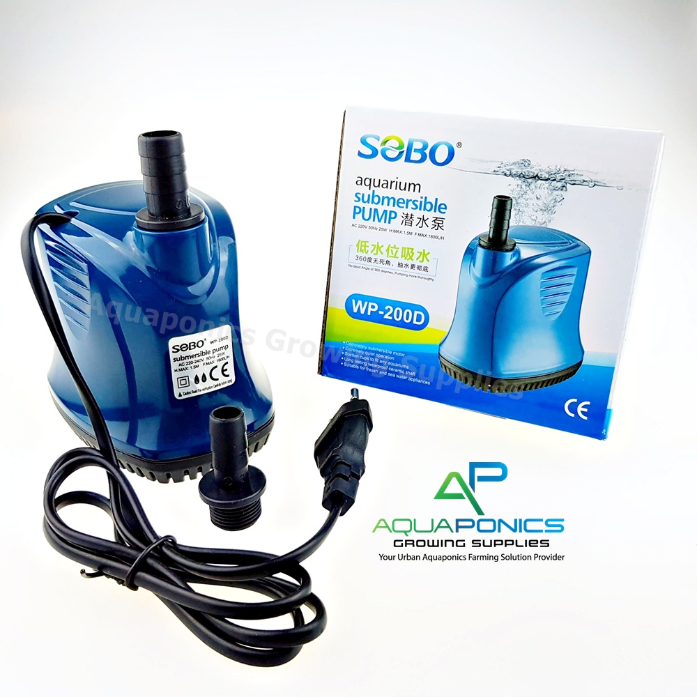 SOBO Submersible Water Pump WP-100D WP-200D WP-300D WP-500D WP-600D WP ...