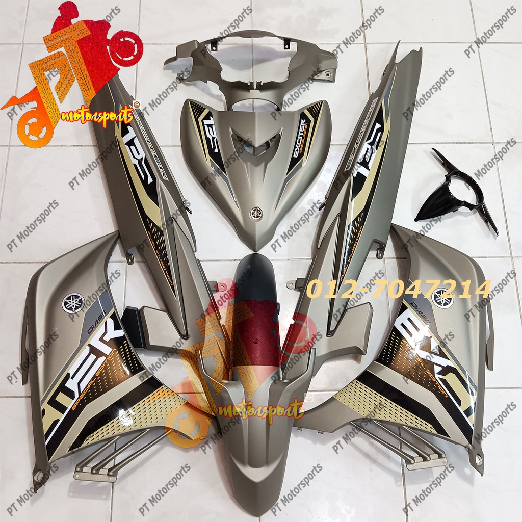 Yamaha LC 135 Cover Set Matt Gold Exciter 2021 GOLD V2 V3 V4 V5 V6 V7 ...