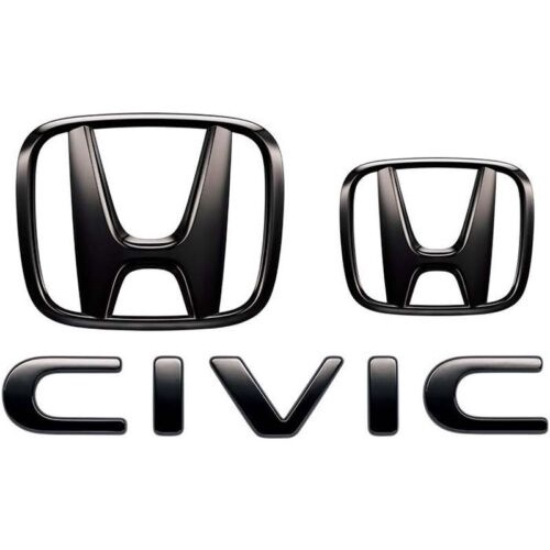 Honda Access Black Dark Chrome Emblem Kit Civic FE / FL1 | Shopee Malaysia