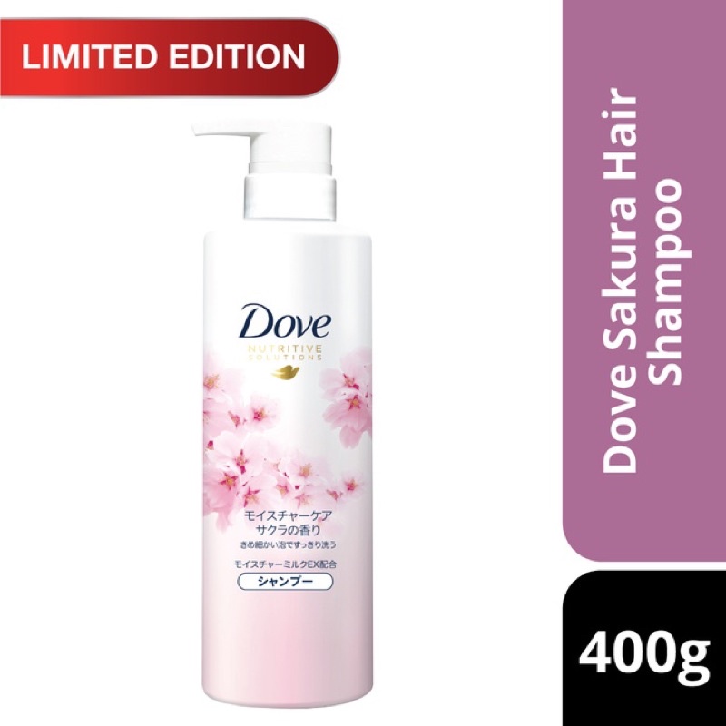 (Reject Packaging) Dove Nutritive Solution Sakura Essence Shampoo 400g ...