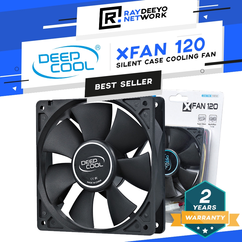 DEEPCOOL XFAN 120 120mm Case Cooling Fan [Low RPM for Quiet Operations ...