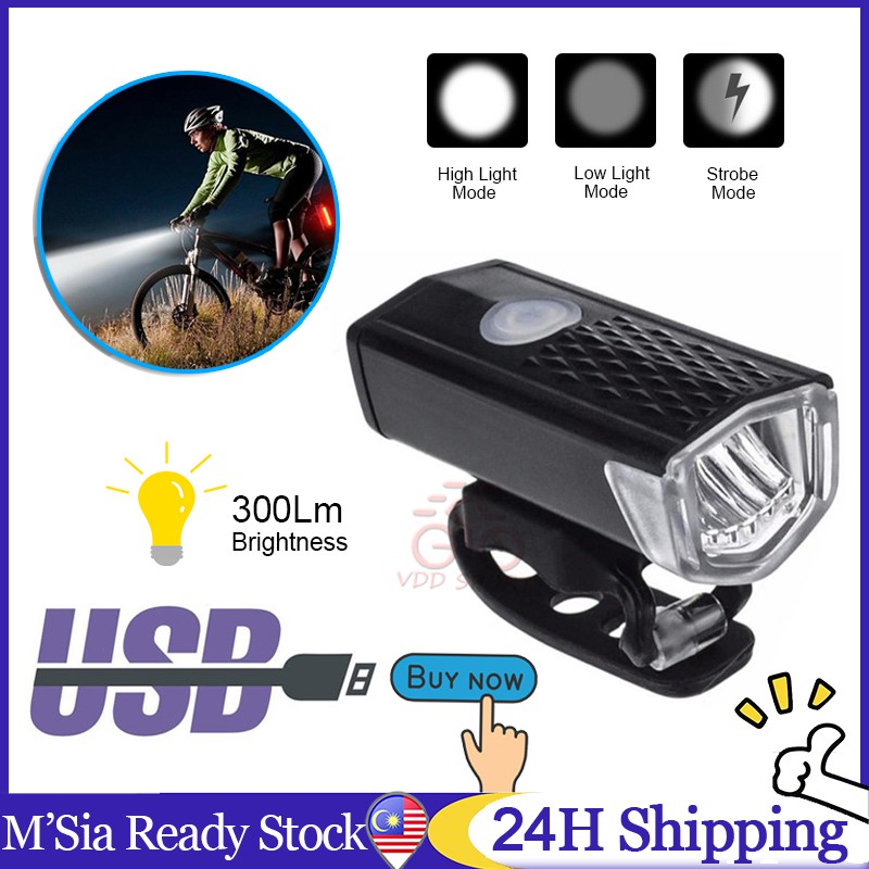 Bicycle Lamp Rainproof Bicycle Headlight lampu basikal Cycling Light ...