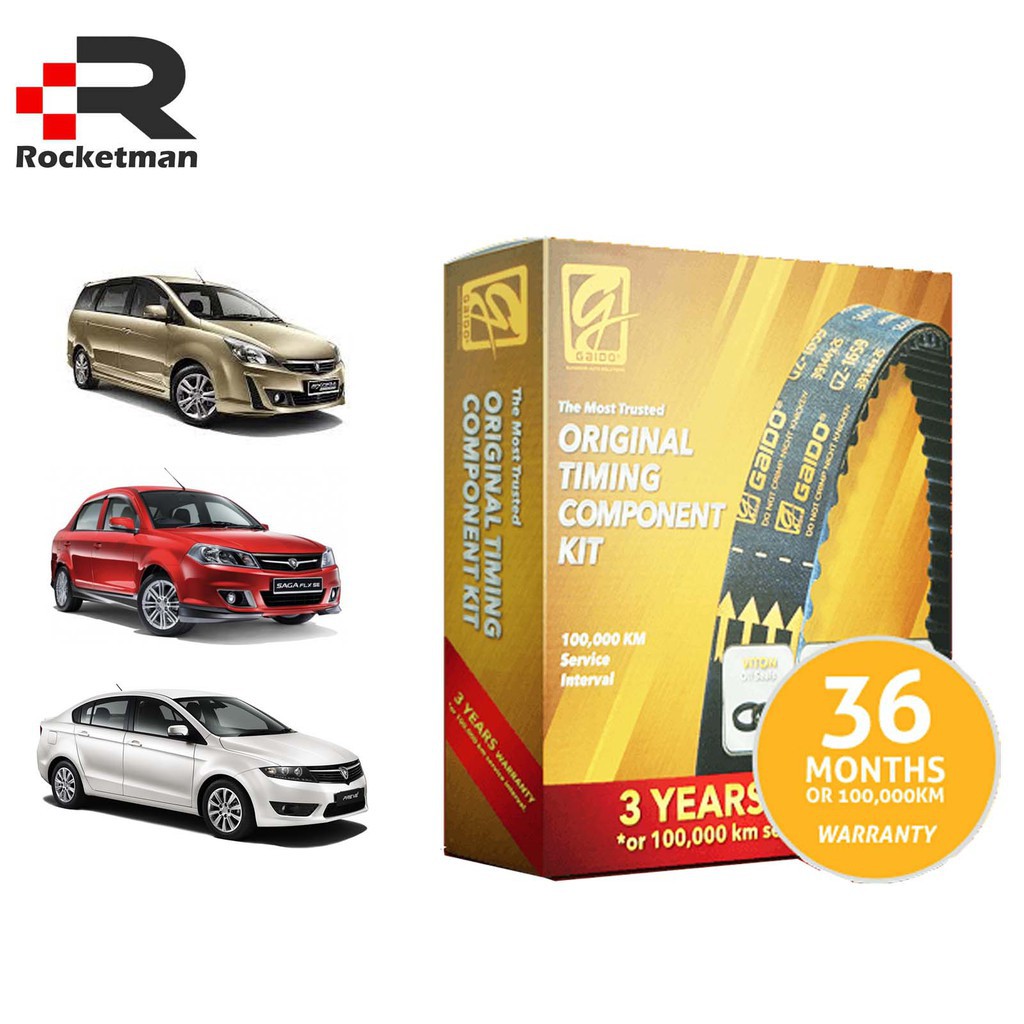 GAIDO TIMING BELT KIT PROTON SAGA VVT FLX SV IRIZ PERSONA VVT PREVE ...