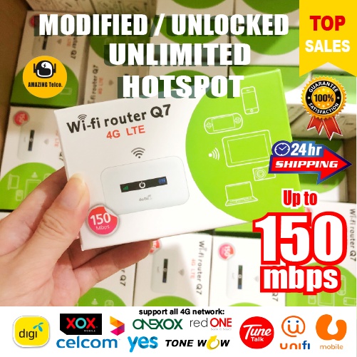 🔥 READY STOCK 🔥 Modified Unlimited 4G LTE pocket WiFi with STRONG ...