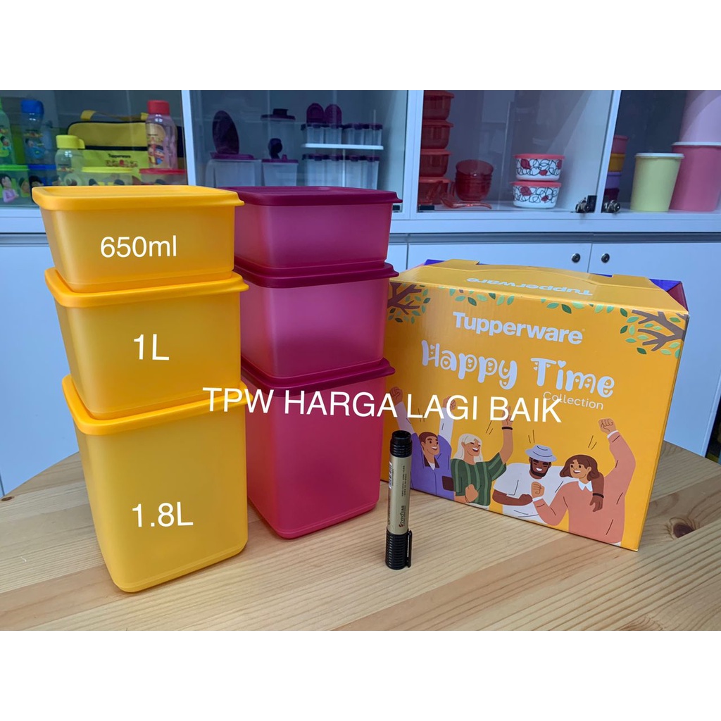 Tupperware Summer Fresh Set (6pcs) / Air Tight / Bekas Kedap Udara / Food Storage / Bekas Susu ...