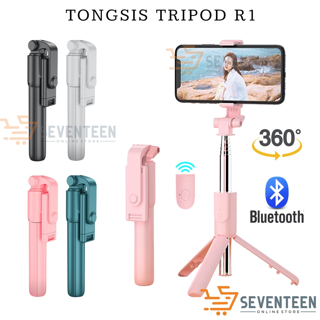 Seventeen Mirrorless TRIPOD R1 3IN1 REMOTE BLUETOOTH SELFIE STICK ...