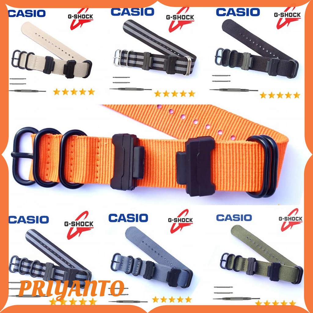 Casio G-Shock GA-100 GA-400 GA-700 GD-350 Canvas Strap FREE PEN REMOVER ...