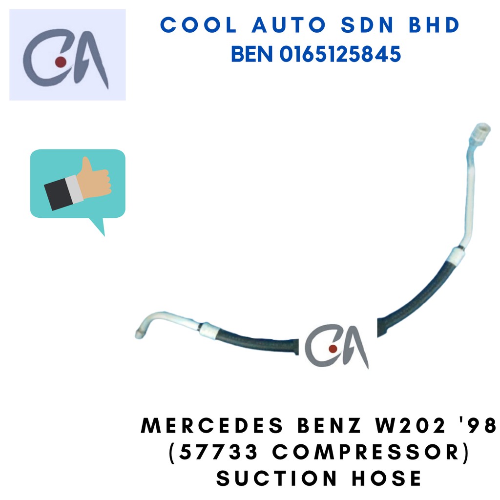 🔥READY STOCK 🔥MERCEDES BENZ W202 '98 (57733 COMPRESSOR) SUCTION HOSE HS ...