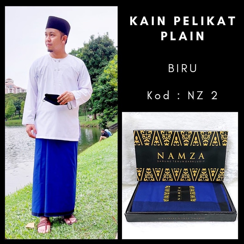 Kain Pelikat Plain Royal Blue Esklusif | Shopee Malaysia