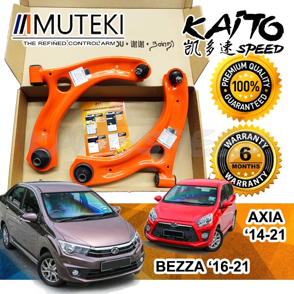 MUTEKI FRONT LOWER ARM FOR PERODUA AXIA / BEZZA (2014-2021) | Shopee ...