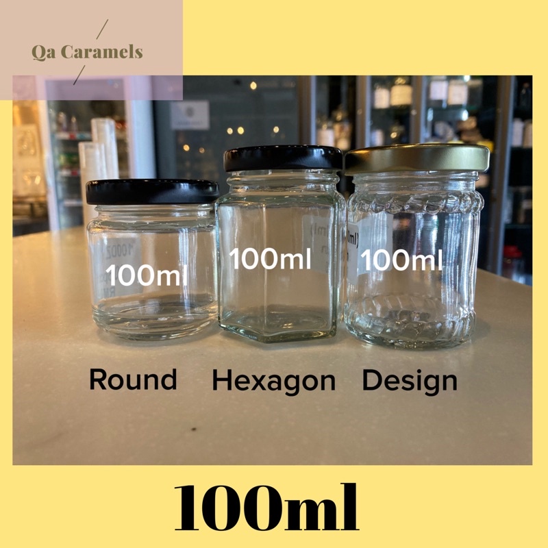 (18pcs)100ML GLASS JAR JAR BALANG KACA BOTOL KACA FOOD JAR BEKAS ...