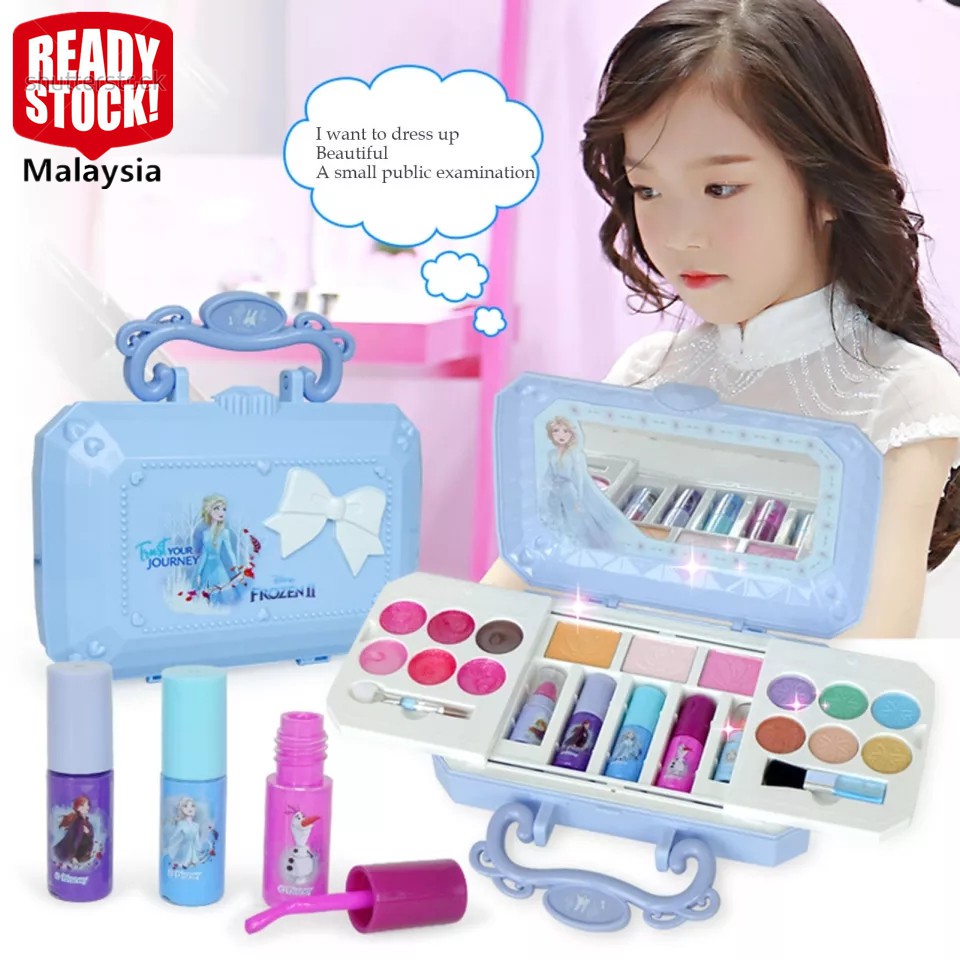 Disney Kids Makeup Set Portable Safe Non-toxic Washable Pretend Play ...