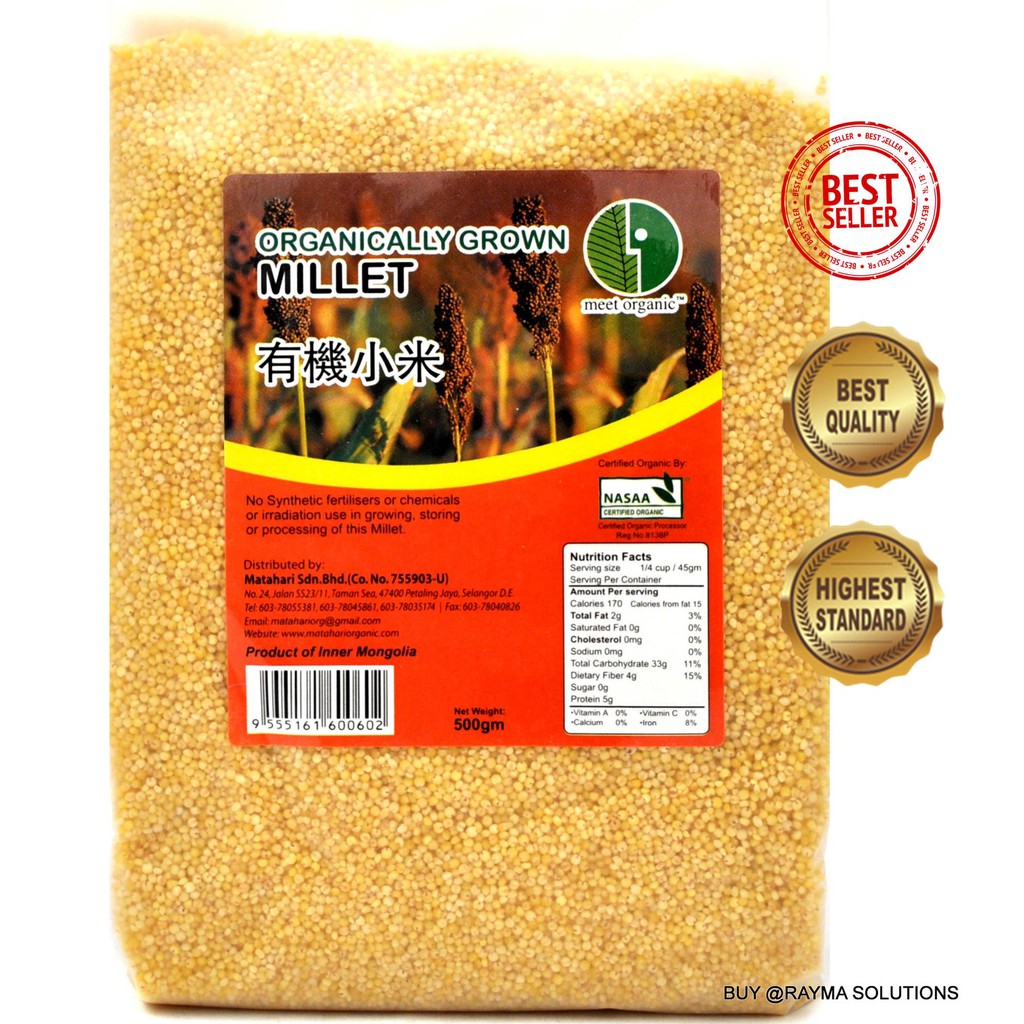 MH FOOD Organic Millet 500g | Shopee Malaysia