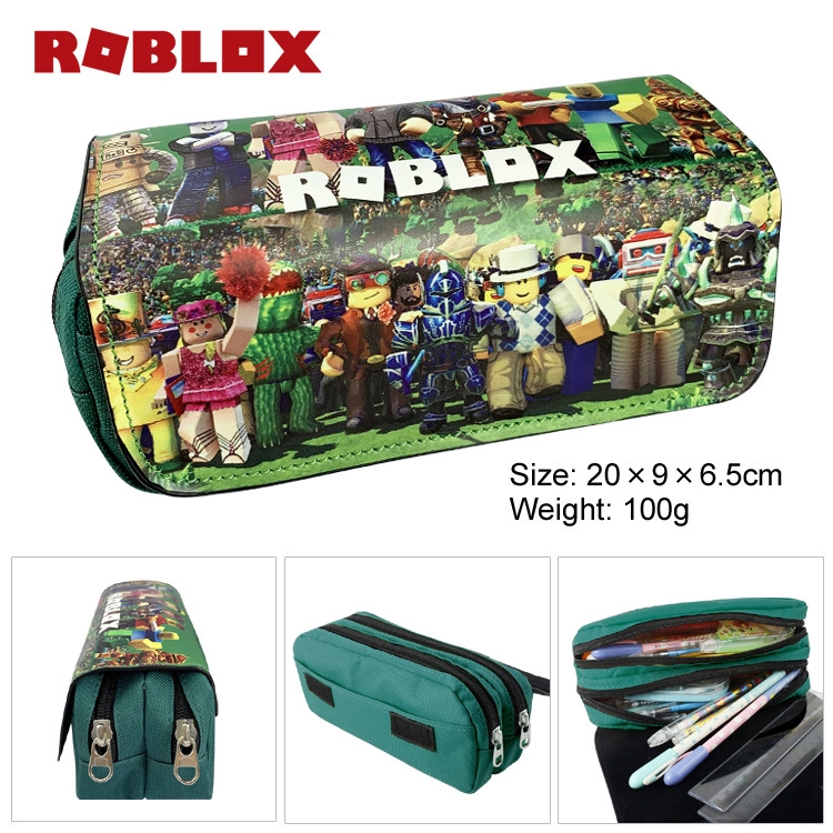 Roblox Pencil Bags Canvas Pen Case Cute Pencilcase Boys Girls Student ...