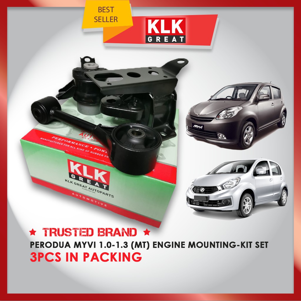 PERODUA MYVI 1.0-1.3 (MT) ENGINE MOUNTING-KIT SET ( 3PCS IN PACKING ...