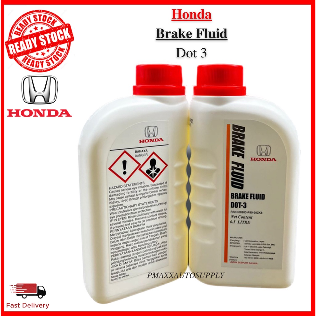 Genuine Honda Dot3 Dot 3 III 500ml Brake Fluid Oil Minyak Brek ...