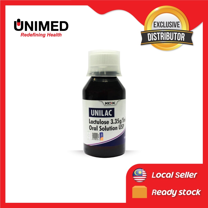 Unilac Lactulose 3.35g/5ml Oral Solution For Constipation 100ml | Shopee Malaysia