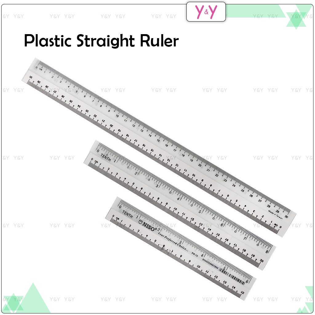 Plastic Straight Ruler 15cm/20cm/30cm / Flexible Plastic Ruler / Student Straight Ruler ...