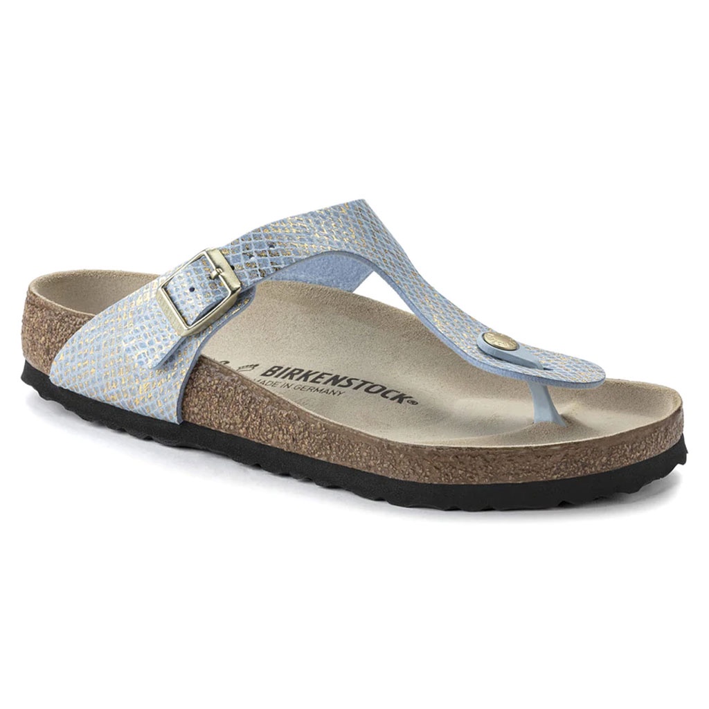 BIRKENSTOCK Gizeh Women's Regular Width Sandals In Shiny Python Dusty ...