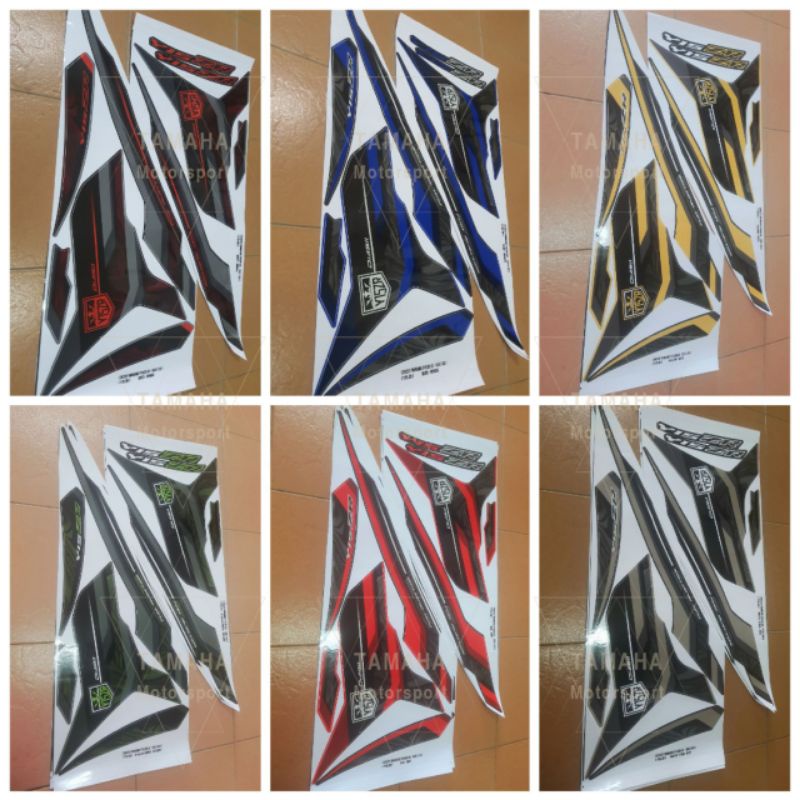 Yamaha Y15 Y15zr Body Cover Stripe Sticker 2022 (ori design) hijau lumut | Shopee Malaysia