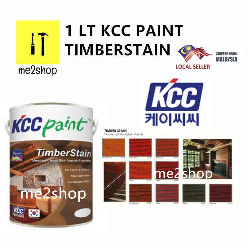 1 LT KCC PAINT TIMBERSTAIN/ TIMBER STAIN /CAT KAYU (5100 TO 5111 ...