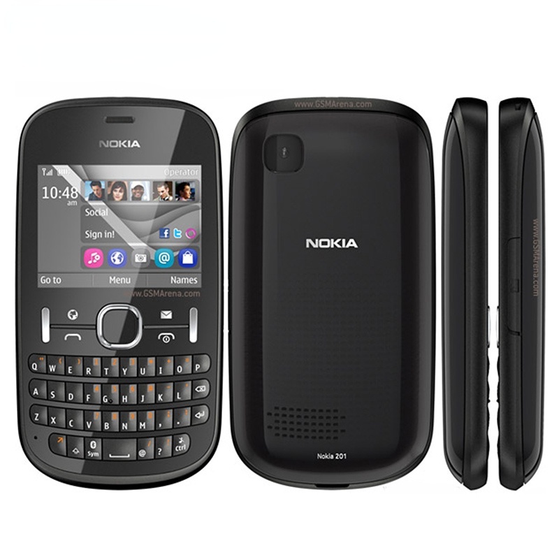 Original Nokia Asha 201 Unlocked Phone 2.0MP GSM/WCDMA 2G Phone ...