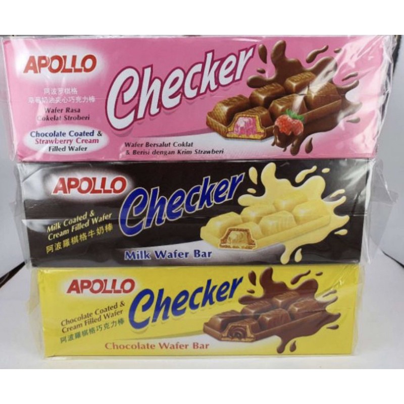 Apollo Checker Chocolate Wafer Bar 24pcs | Shopee Malaysia