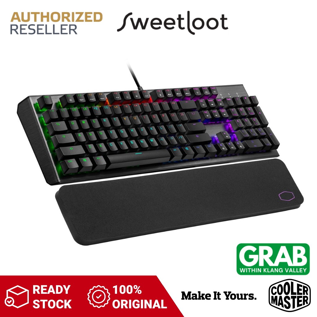 Cooler Master CK550 V2 RGB Full Sized Mechanical Gaming Keyboard with ...