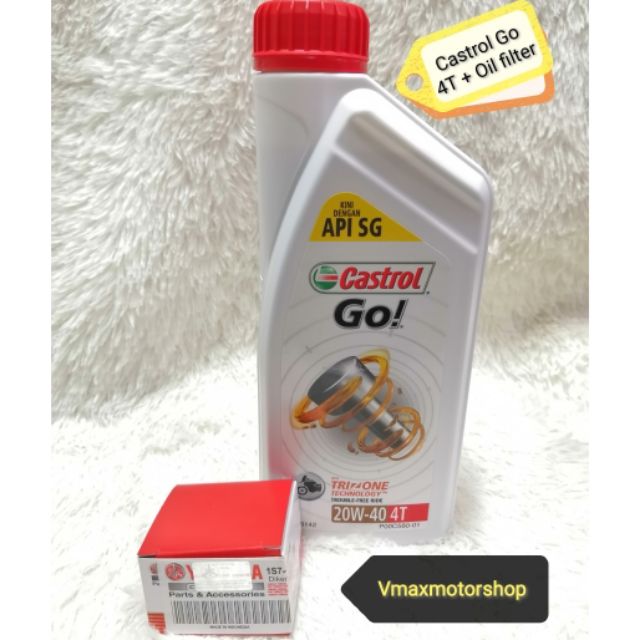 Castrol Go 4T Oil 20W-40 API SG MA2 🔥Ready Stock 🔥 | Shopee Malaysia