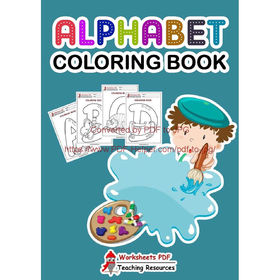 PRESCHOOL- KINDERGARTEN ALPHABET COLORING BOOK | Shopee Malaysia