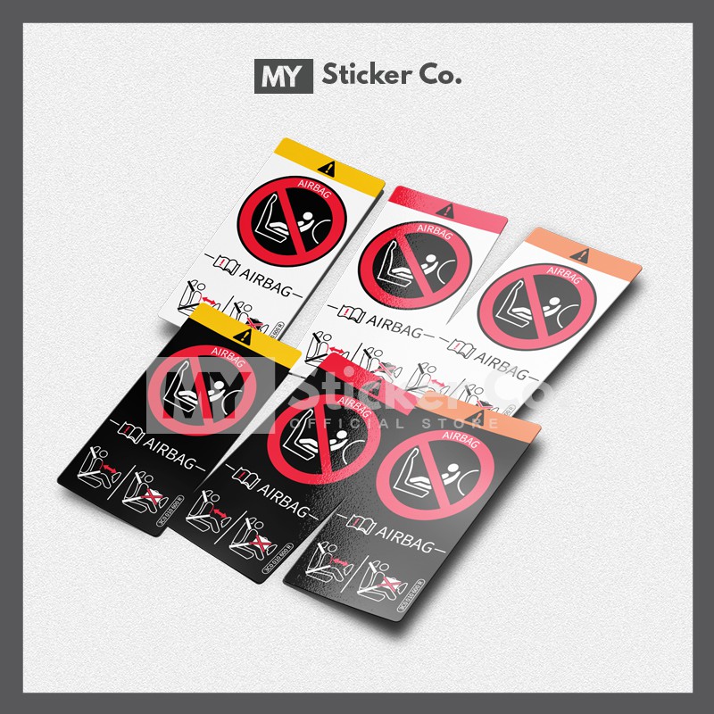 Sticker - Airbag Information (B Pillar/Dashboard) | Shopee Malaysia
