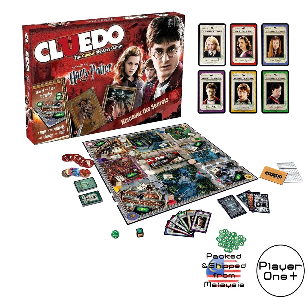 Harry Potter Cluedo Mystery Clue Board Game Fun Family Party Games ...