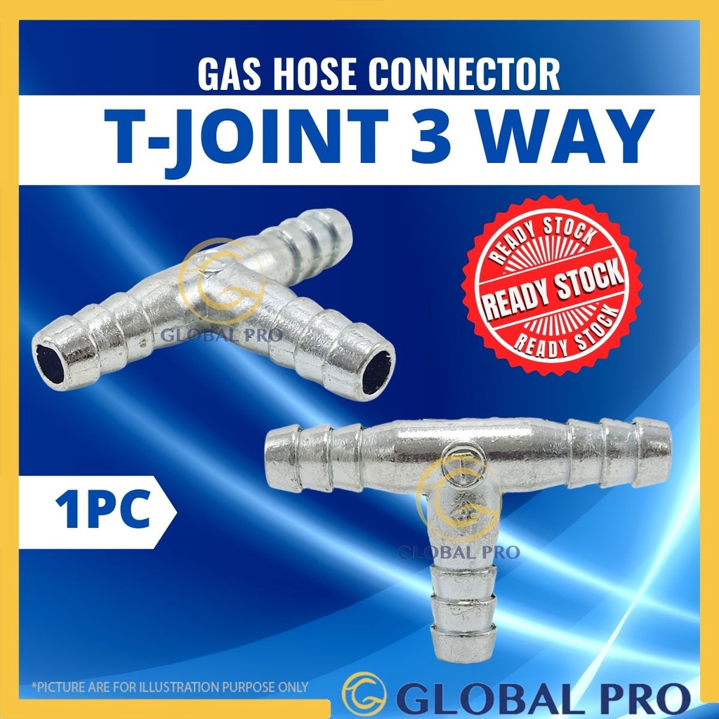 Gas Hose Connector Tee-Joint 3 Way/Penyambung Wayar Gas/Gas stove T ...
