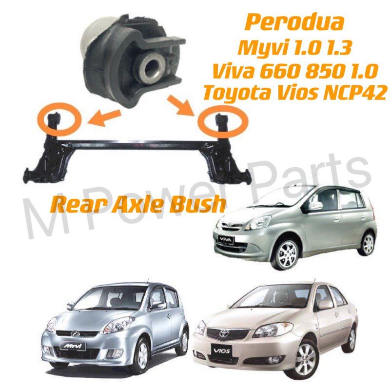 DAIHATSU Rear Axle Bush Myvi Old 1.0 1.3 Viva 660 850 1.0cc Toyota Vios ...
