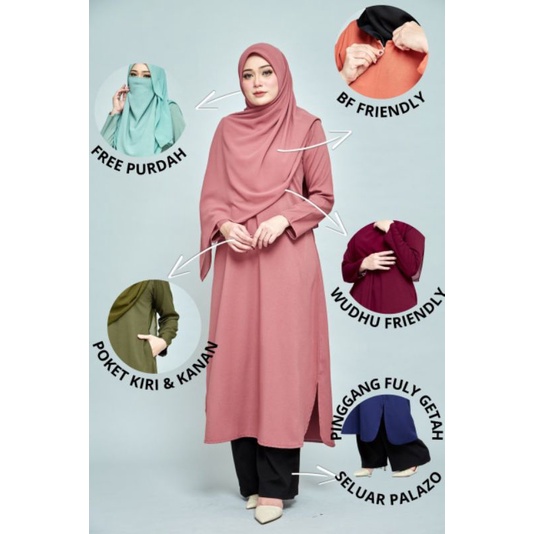 HUMAIRAH SUIT Page.1 AVAILABLE SAIZ XS - 3XL PLUS SIZE ABAYA MUSLIMAH ...