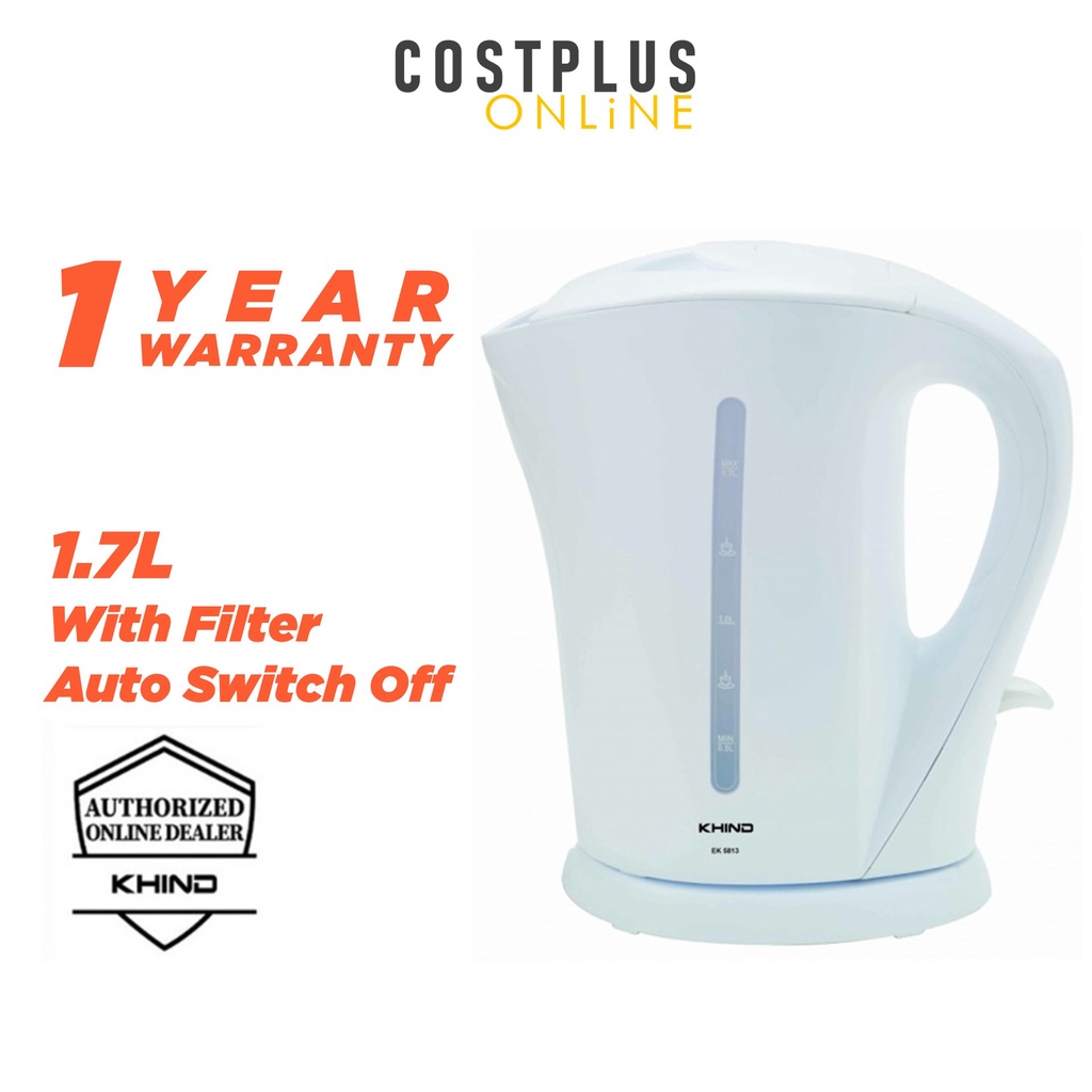 Khind Cordless Jug Kettle 1.7L EK5813 EK5813A | Shopee Malaysia