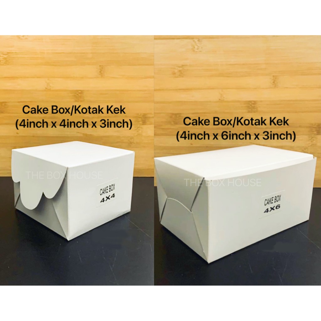 【FAST DELIVERY】🔥(10PCS) Pepper Box Cake Box Kotak Kek 4X4 4X6 | Shopee ...