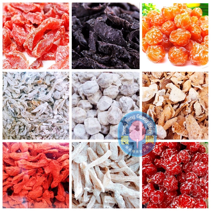 [ 500g ] Pelbagai Buah Plum Kering Asam Manis Hitam Merah Cinta Betik ...